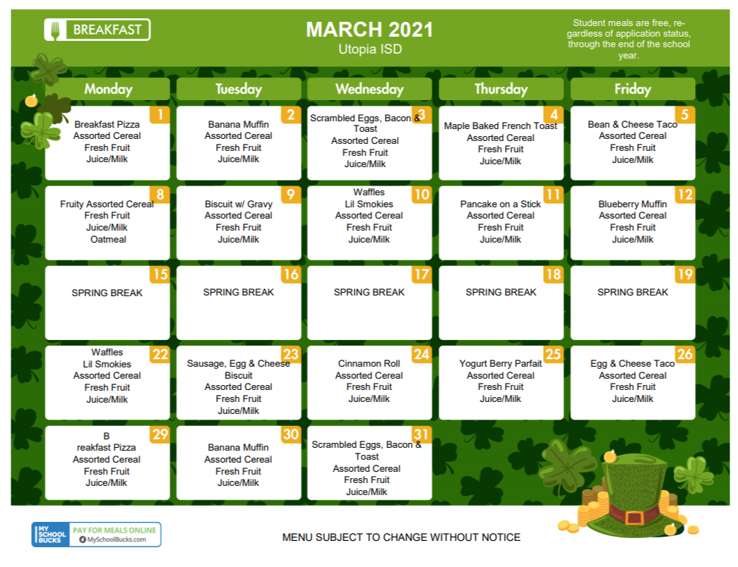 FOOD SERVICES | Utopia ISD