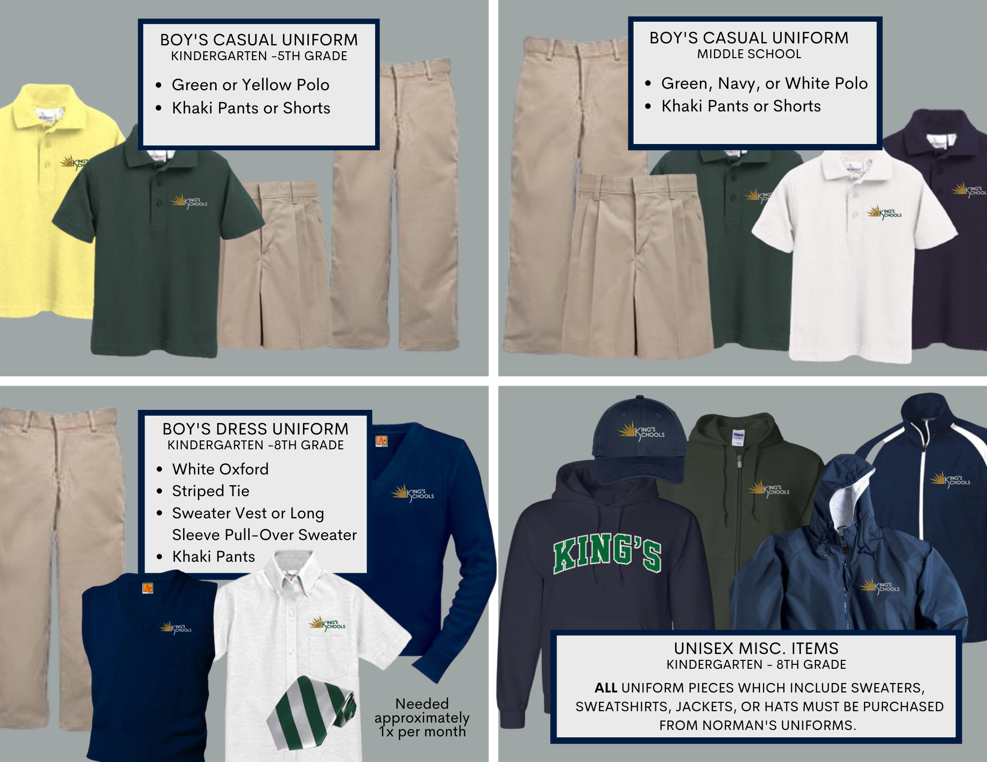 Uniforms | King's Schools
