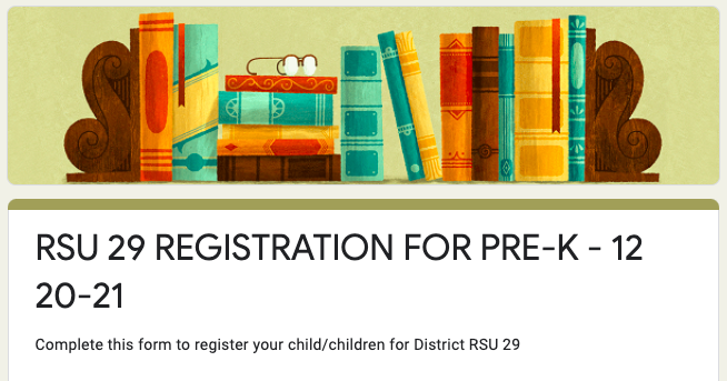 Registration/Student Records | RSU 29